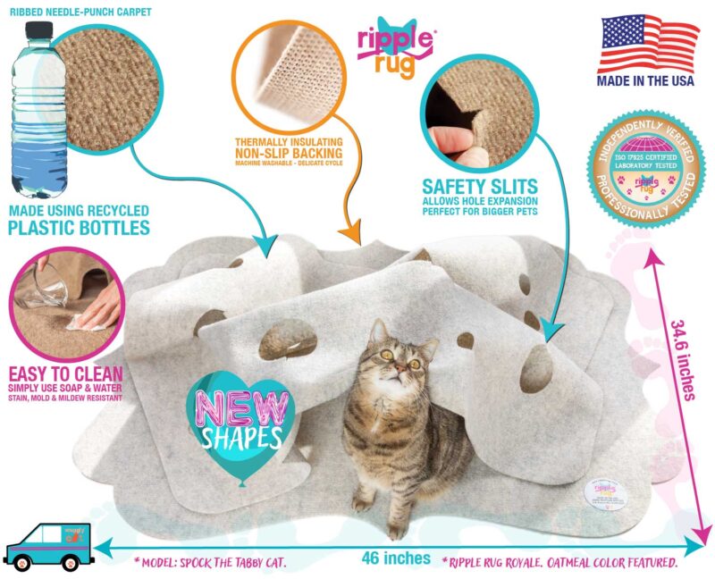 RIPPLE RUG – Snuggly Cat